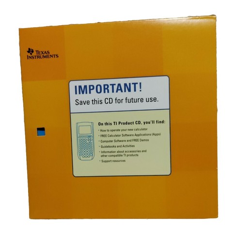 Texas Instrument TI Graphing Product CD V.1.2 for TI-89 Titanium Voyage ...