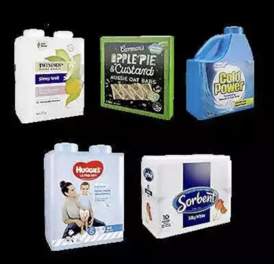 Woolworths Collectible Bricks 38 NEW Groceries Huggies Sorbent Cold ...