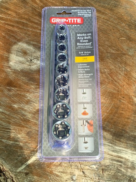 Grip-Tite 9 Piece SAE Super Socket Set Nut Bolt Set 3/8" Drive Model ...