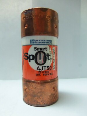 Nice Shawmut Smart Spot AJT50 Amp Fuse Class J LPJ-50SP 600V | eBay