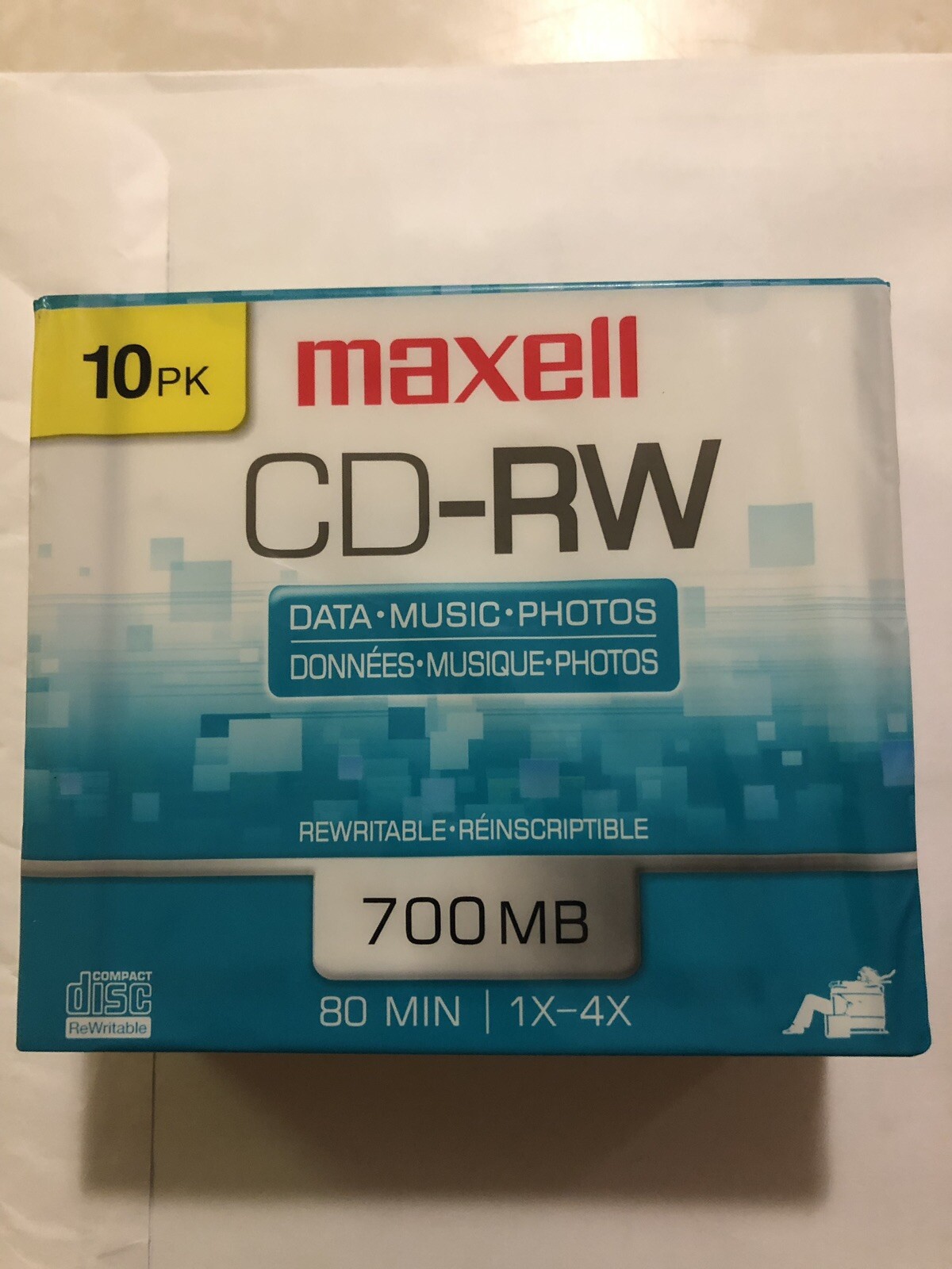 Maxell® CD-RW Discs, 700MB/80min, 4x, Silver, 10/Pack 025215623677 | eBay