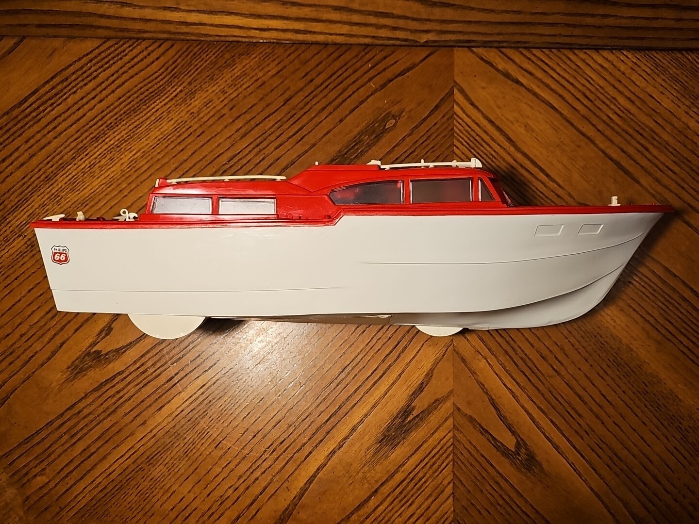 Vintage 1960s PHILLIPS PIER 66 battery operated BOAT YACHT Ship WORKING ...