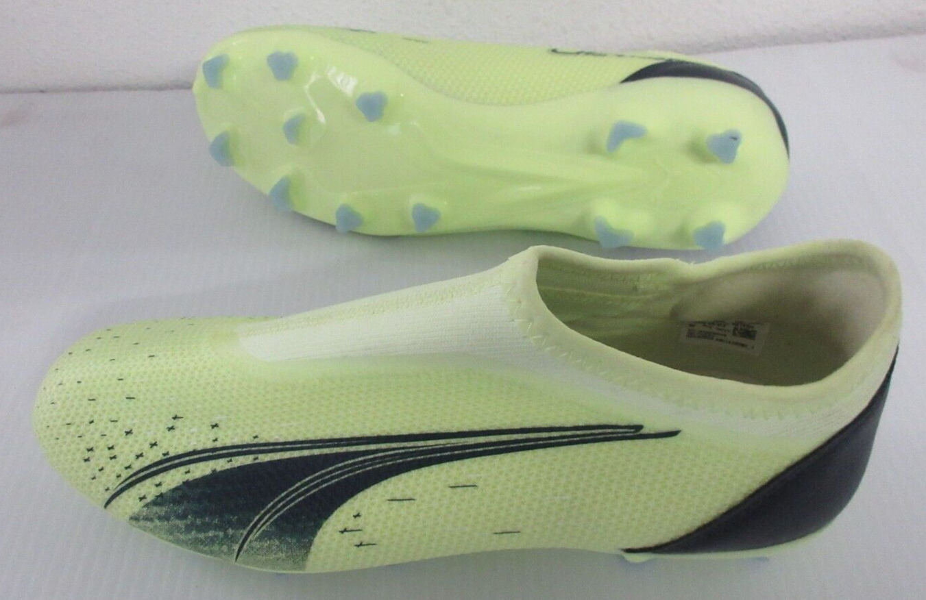 Puma Ultra Grip Control Laceless Neon Green Soccer Cleats Youth Shoes ...