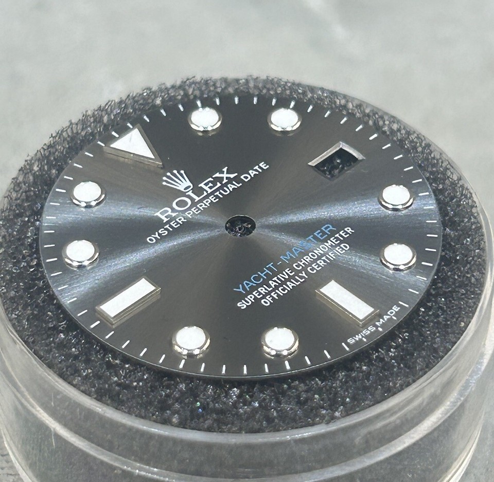 Rolex 40mm Yachtmaster Custom Rhodium Luminous Dial For Models 116622 ...
