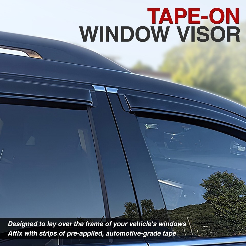 4PC Window Visors Sun Guard Rain Deflector Vent for Subaru Forester ...