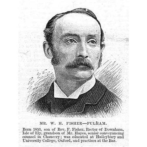 WILLIAM HAYES FISHER Conservative MP for Fulham - Antique Print 1886 | eBay