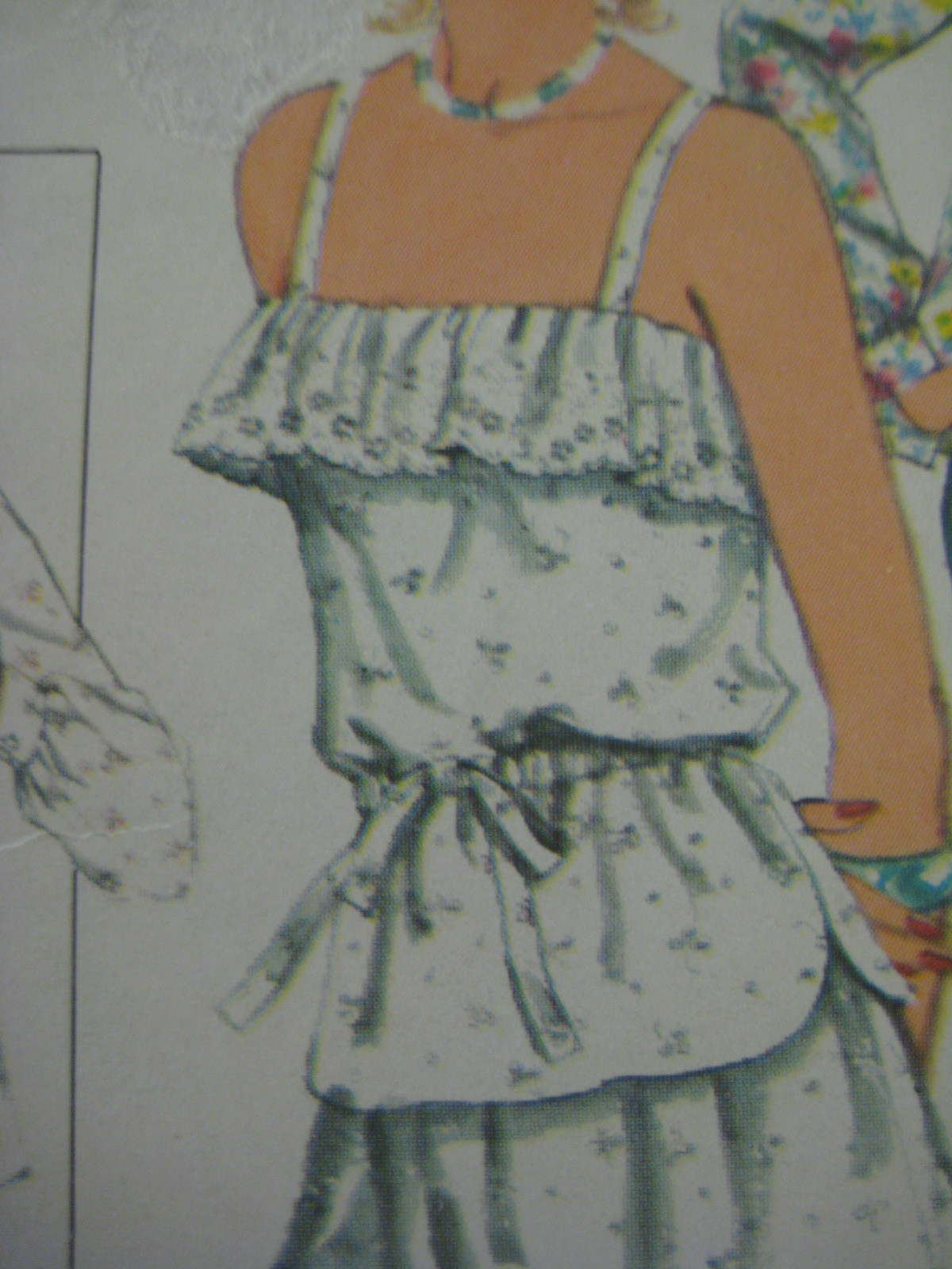 Vintage 70's Simplicity 8406 SPAGHETTI STRAP RUFFLED BLOUSE Sewing ...