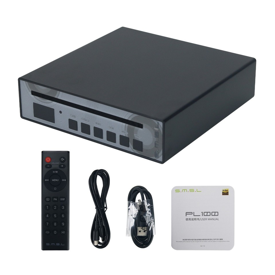 SMSL PL100 Digital CD Player for MQA Decoding Headphone Amplifier ...