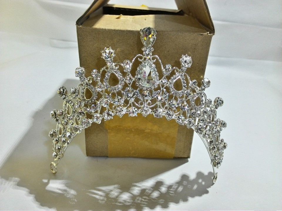 Topwedding Wedding Birdal Pageant Princess Tiara Headband Crown ...