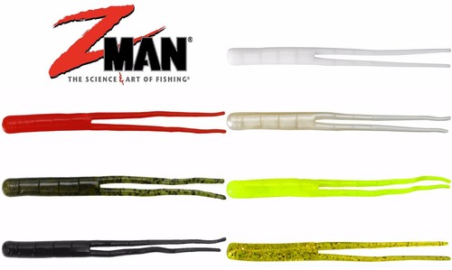 Z-Man Elaztech Split Tail Grub Trailerz 4" 10pk Creature Bait ZMan ...