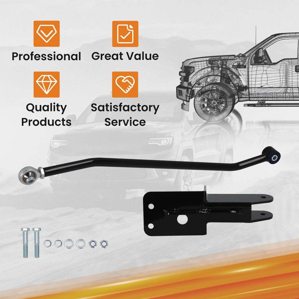Adjustable Track Bar + Control Arm Drop Brackets For 1984-2001 Jeep ...