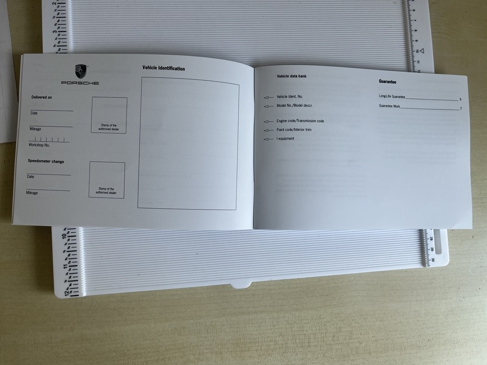 Porsche Service History Book Blank For All Models Up To 2025 | eBay UK