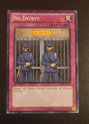No Entry! - First Edition - Yugioh Trap Card - Vintage | eBay