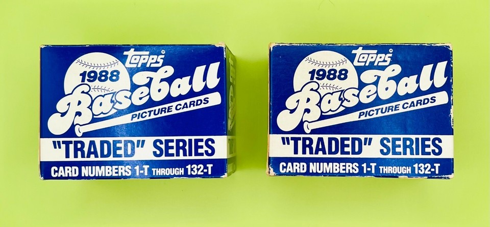 Vintage Topps 1988 Baseball Picture Cards "Traded" Series (2 Boxes!) | eBay