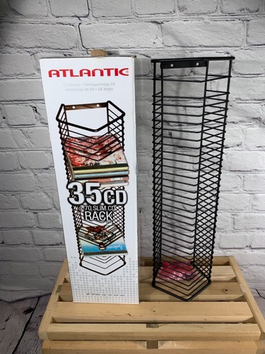 New Atlantic CD Wall Mount Rack Holder Storage Disk Display Organizer ...