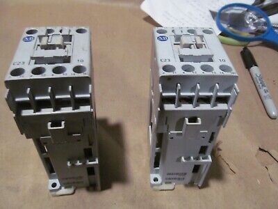 2- NEW ALLEN BRADLEY 100-C23D*10 3 POLE 32A 600V CONTACTORS 24 VDC ...