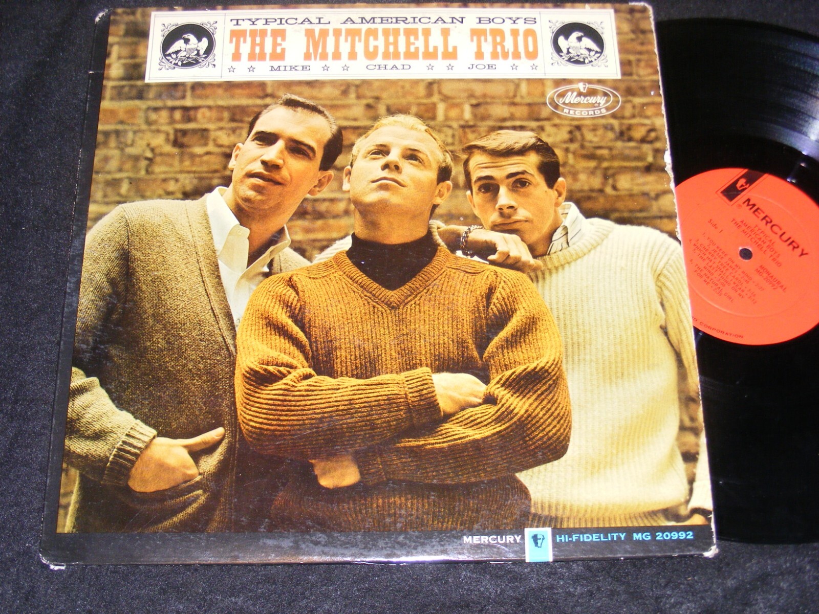 Folk Music Rarity THE CHAD MITCHELL TRIO Typical American Boys MERCURY ...