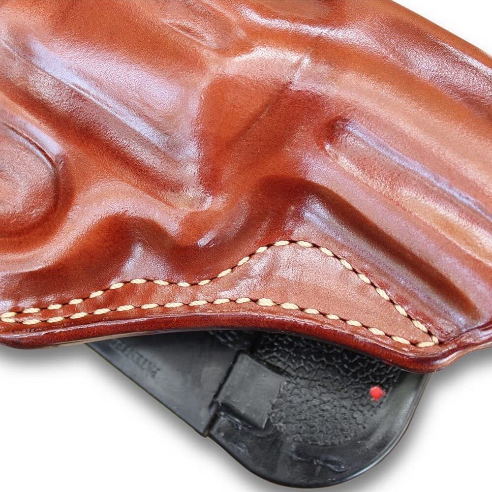 Leather OWB Paddle Holster Fits, Colt Python 357 Mag Revolver 3" Barrel ...