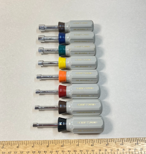 Craftsman Nut Driver Set 8 Pc Stubby 5mm-11mm Metric USA | eBay