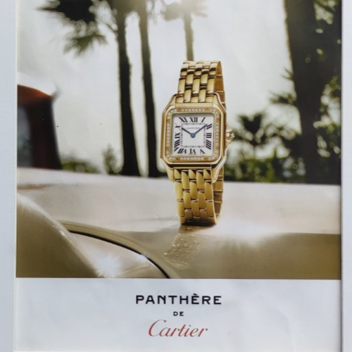PAPER PRESS ADVERTISING: CARTIER PANTHER WATCH | eBay