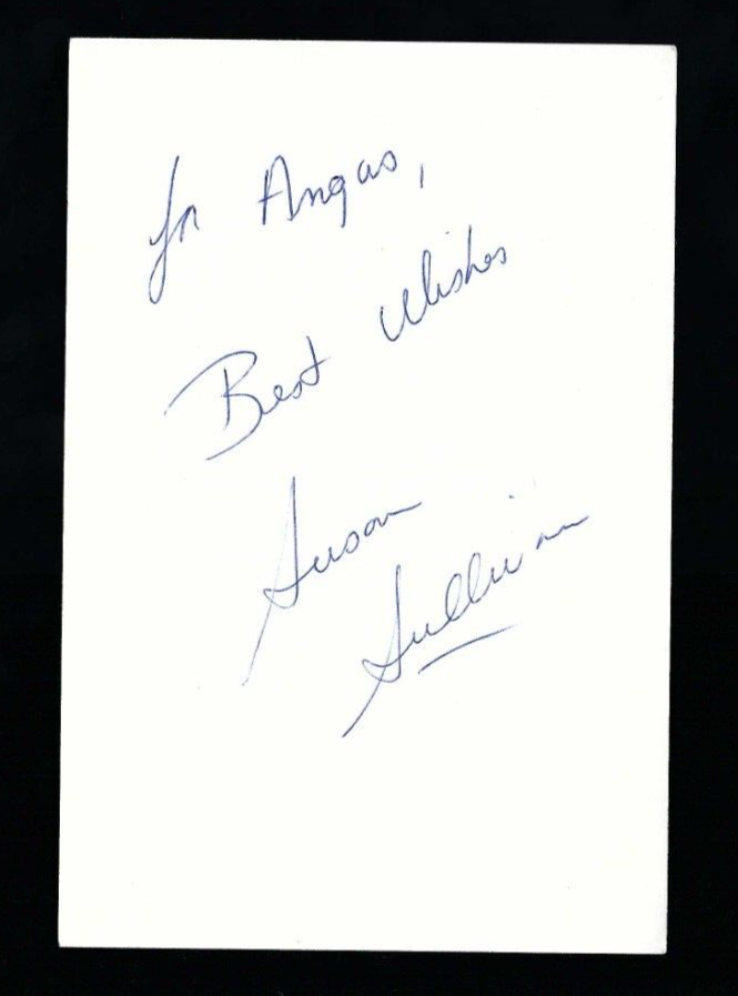 Susan Sullivan signed autograph 4"x 6" card soap opera Another World | eBay