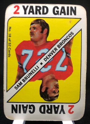 1971 TOPPS GAME CARD SAM BRUNELLI #18 | eBay