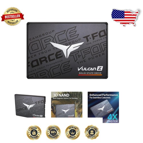 1TB SATA III Solid State Drive by T-FORCE VULCAN Z - Enhanced Gaming ...