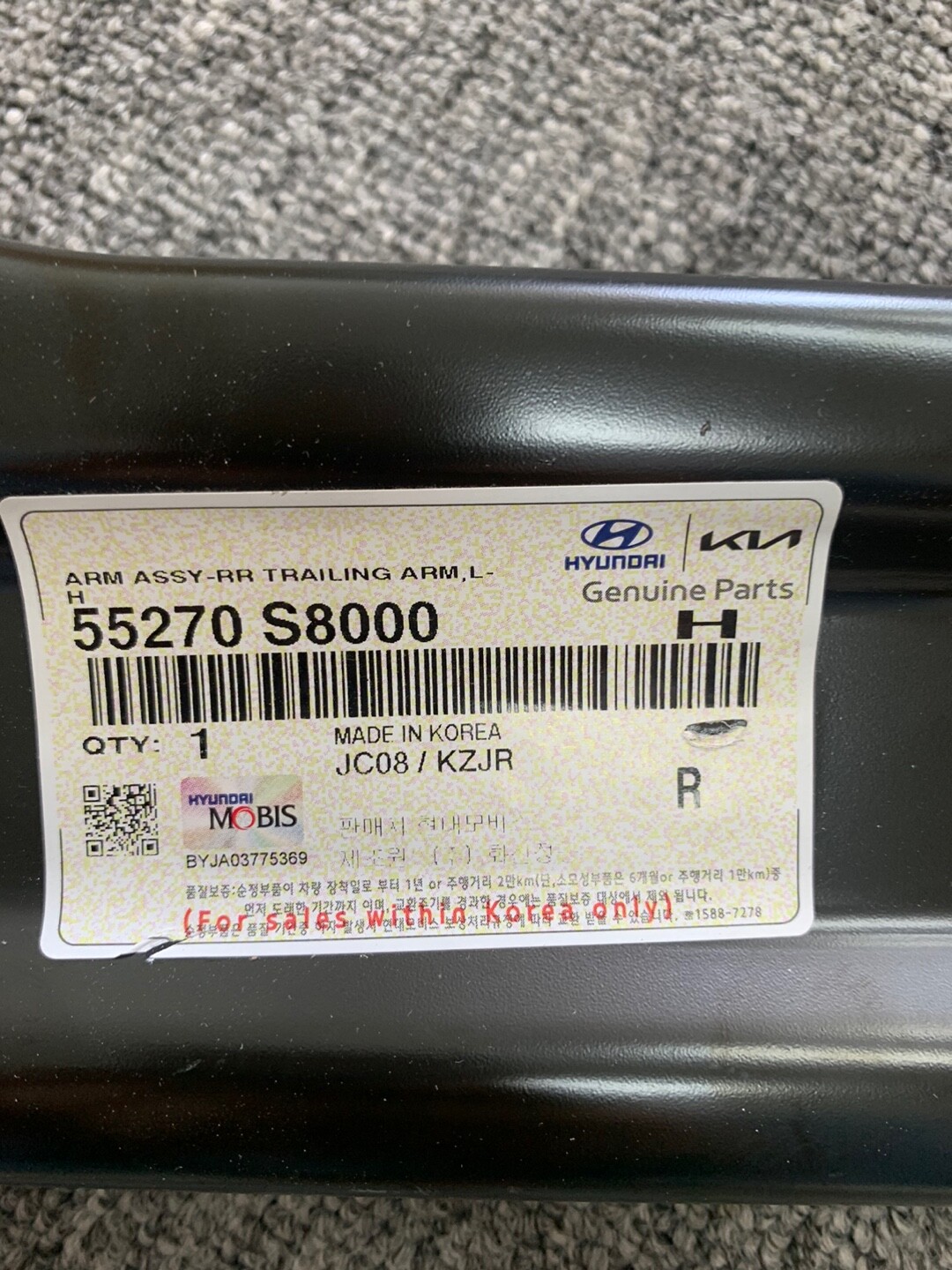 OEM 55270-S8000 ARM ASSY-RR TRAILING ARM,LH Left for Hyundai Palisade ...