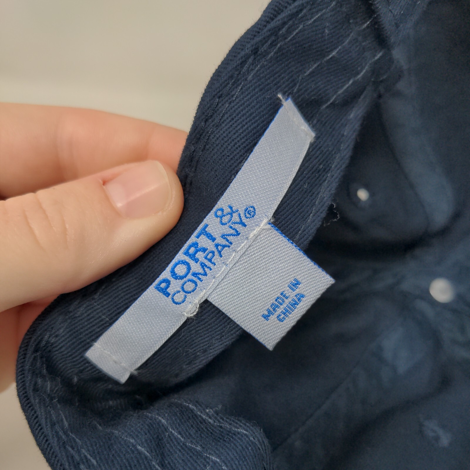 CDM Smith Strapback Hat Blue One Size Adjustable Embroidered Port ...