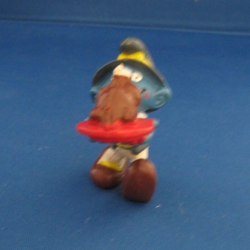 Smurfs 20177 Thanksgiving Turkey Smurf Pilgrim Vintage Schleich Figure ...