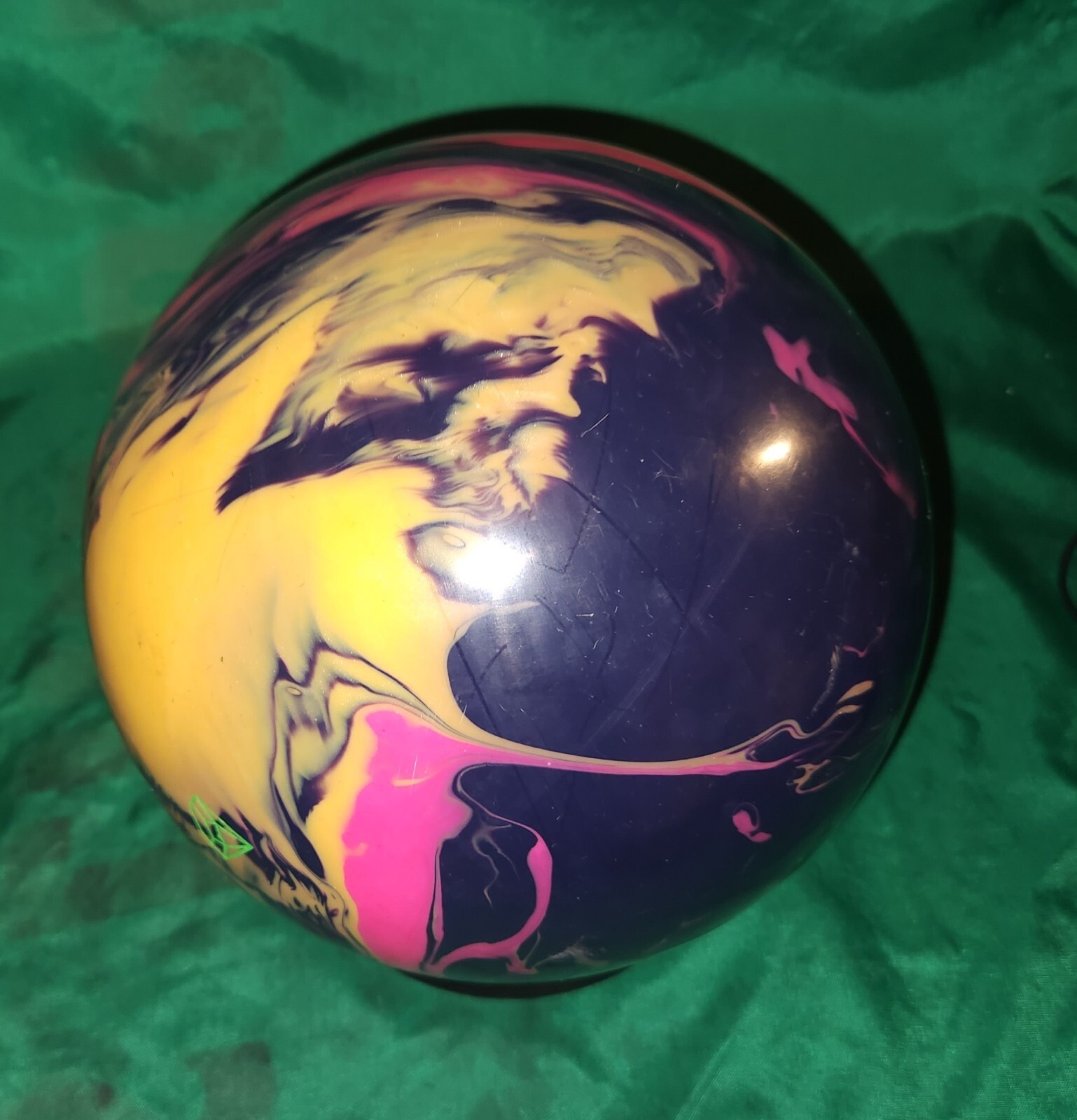 Roto Grip Magic Gem Bowling Ball 15 lbs Preowned Span 4 11/16 " 9 Games ...