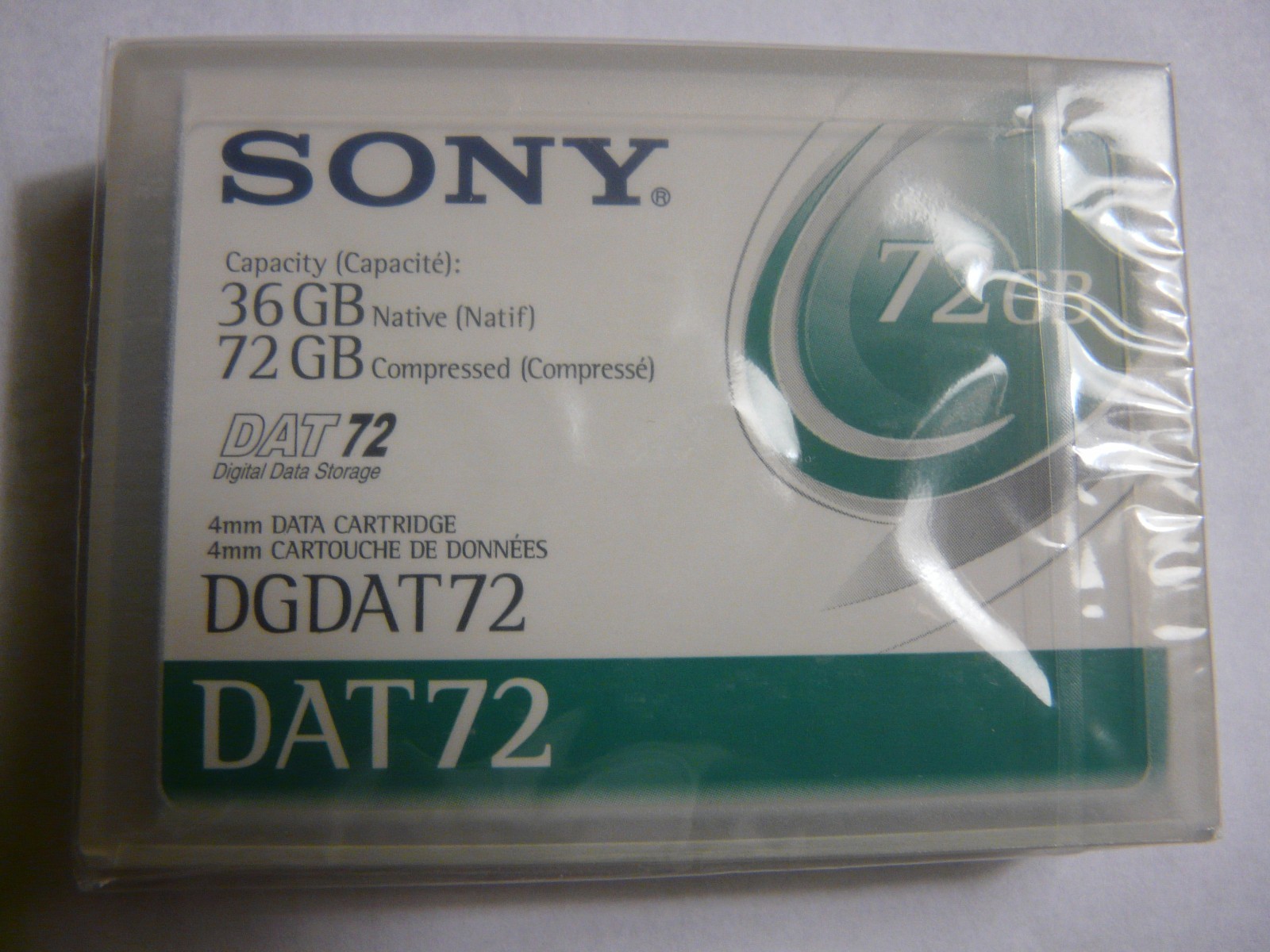 ONE Sony DAT72 Data Tape Cartridge 36/72GB NEW factory sealed P/N ...