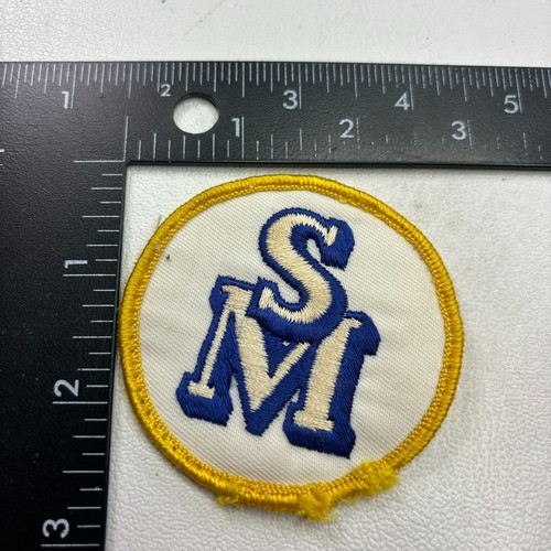 Vintage Letter Initials S M SM Patch C803 | eBay