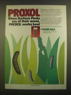 1988 Nor-Am Proxol Ad - When Surface Pests Are At Their Worst | eBay