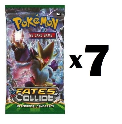 Fates Collide Booster Packs Lot Of 7 Pokémon Packs | Brand New Factory ...