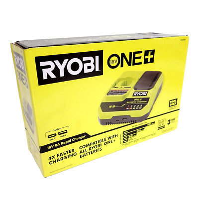 Ryobi One+ 18V Rapid Charger PCG008 Tool Only, with USB-C and USB-A ...