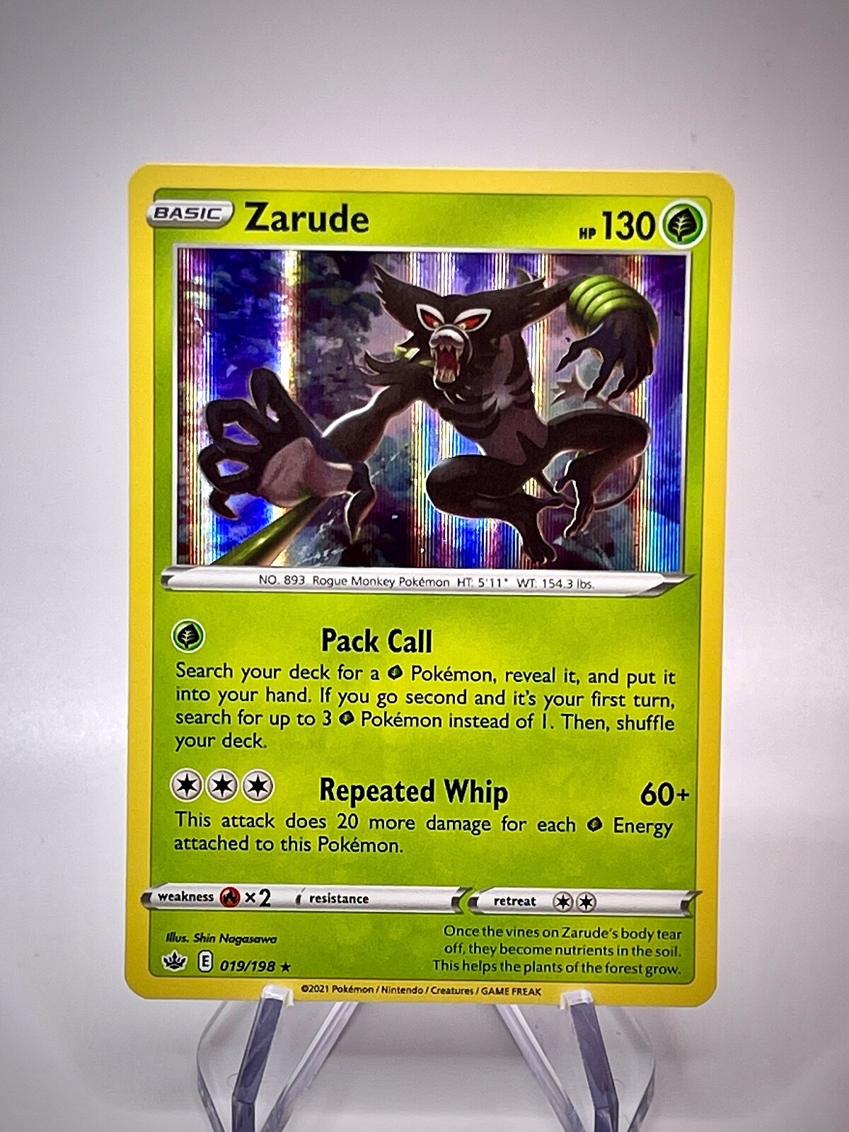 Pokémon TCG Zarude Chilling Reign 019/198 Holo Holo Rare | eBay