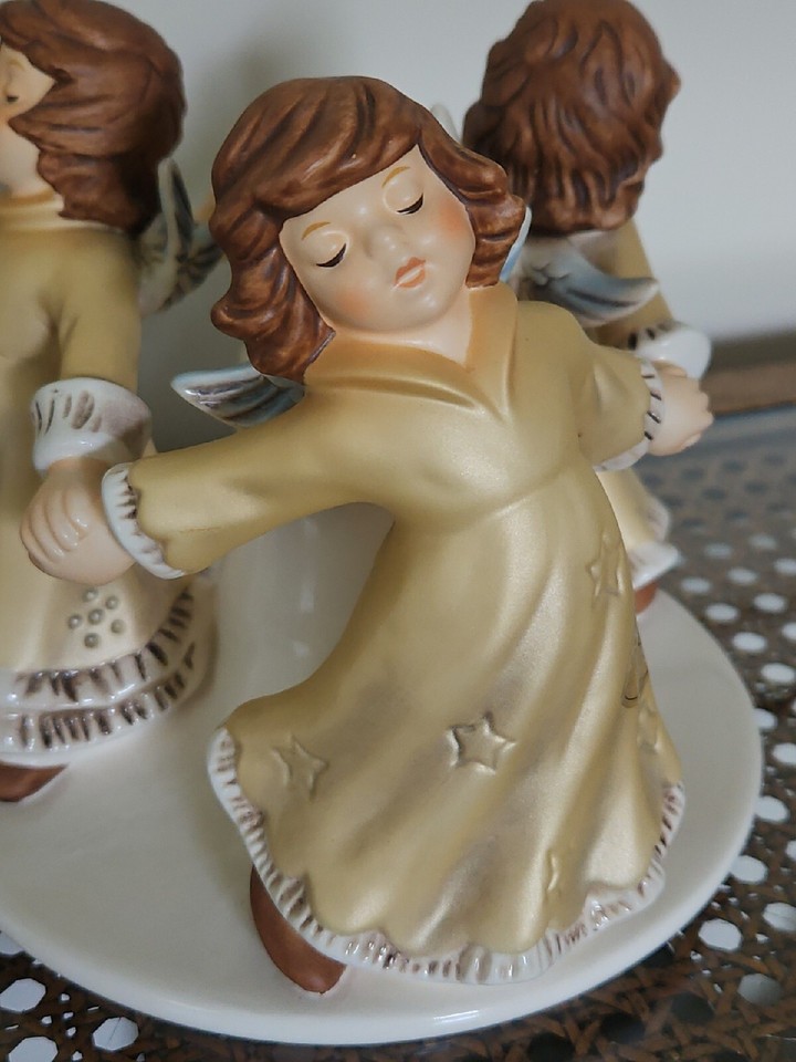 Vintage Goebel Hummel Angels Dancing Candle HE 52 1971 Antique Figurine ...
