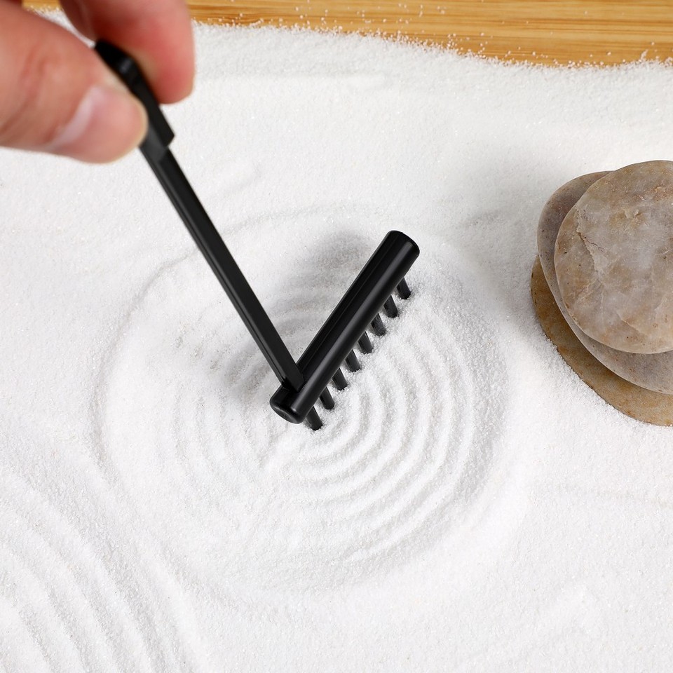 6 Pcs Zen Sand Rake Set Small Garden Kit Mini Tools Rakes for Table ...