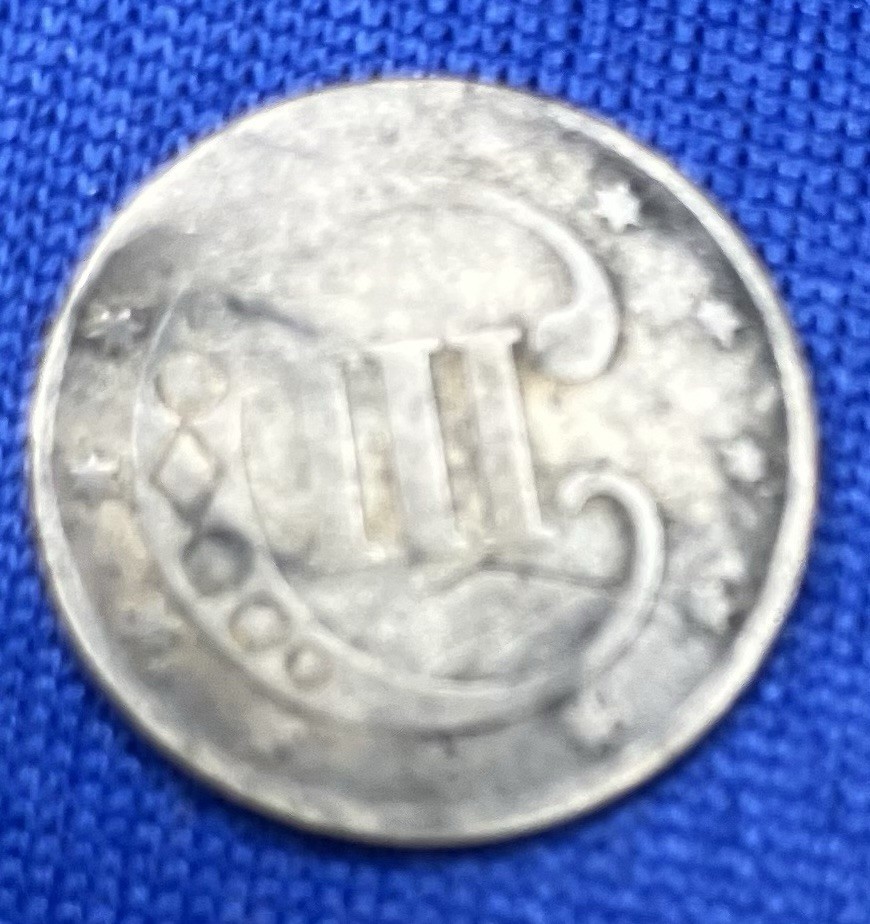 1853 3 Cent Trime Smallest United States Coin 75% Silver (1851-1873) | eBay