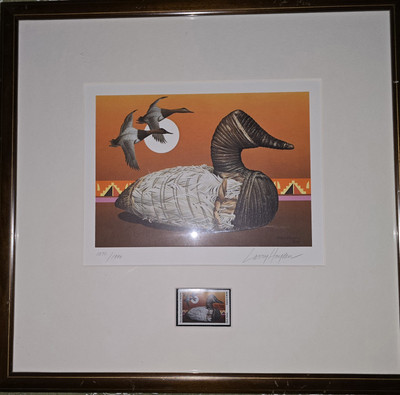 1979 Nevada First of State Duck Stamp and Print Signed Larry Hayden ...