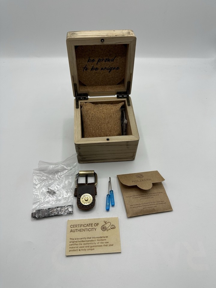 Holzkern Acoustic Men’s Bracelet Antique Silver & Walnut Wood Box New Parts Only | eBay