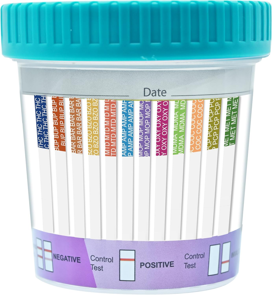 12 Panel Multi-Drug Urine Test Kit, Compact Cup for Home Rapid Test MTD ...