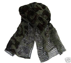 BOYS MILITARY SCRIM NECK SCARF British Army camo cotton net snood neck ...
