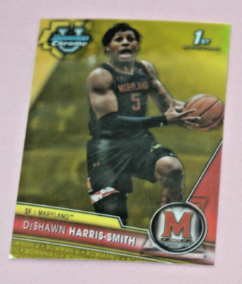 DESHAWN HARRIS-SMITH 2023-24 1ST BOWMAN CHROME UNIV GOLD REFRACTOR 69/ ...
