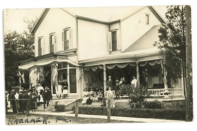 RPPC Patriotic Store KREAMER PA Snyder County Pennsylvania Real Photo ...