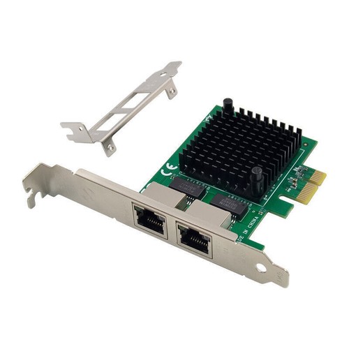 2.5G PCIE To 2 Ports RJ45 Server NIC 2500Mbps Visual Acquisition Lan ...