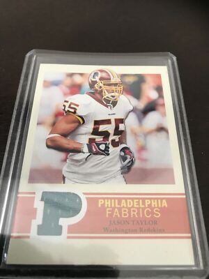 Upper Deck Fabrics Jason Taylor Jersey Relic GU Redskins Dolphins | eBay