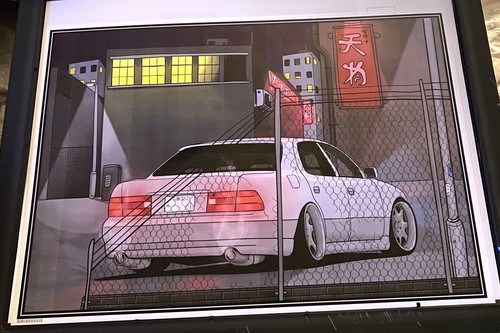 Lexus "LS400 VIP Car Scene" by ArtyMotive Photo Print Poster 23" x 16 ...