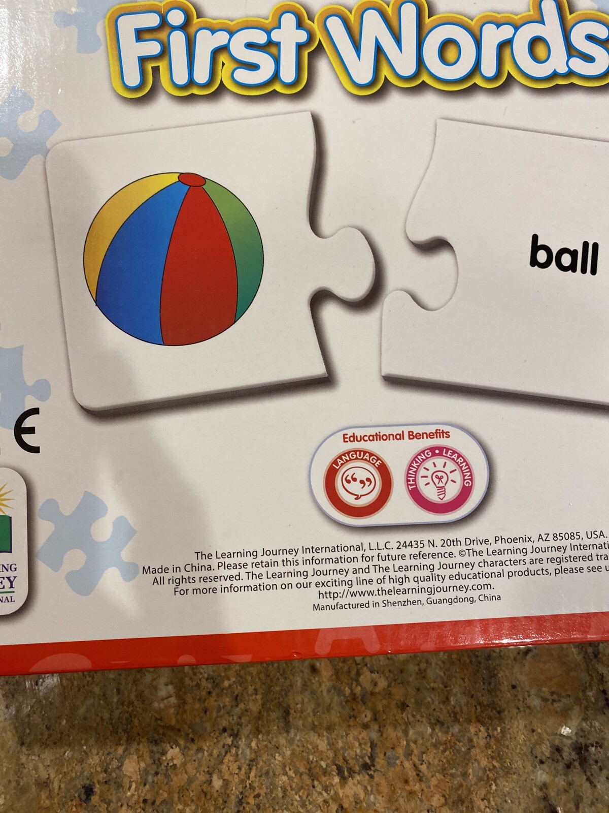 Match It! First Words Puzzles The Learning Journey 30 Pieces Reading ...